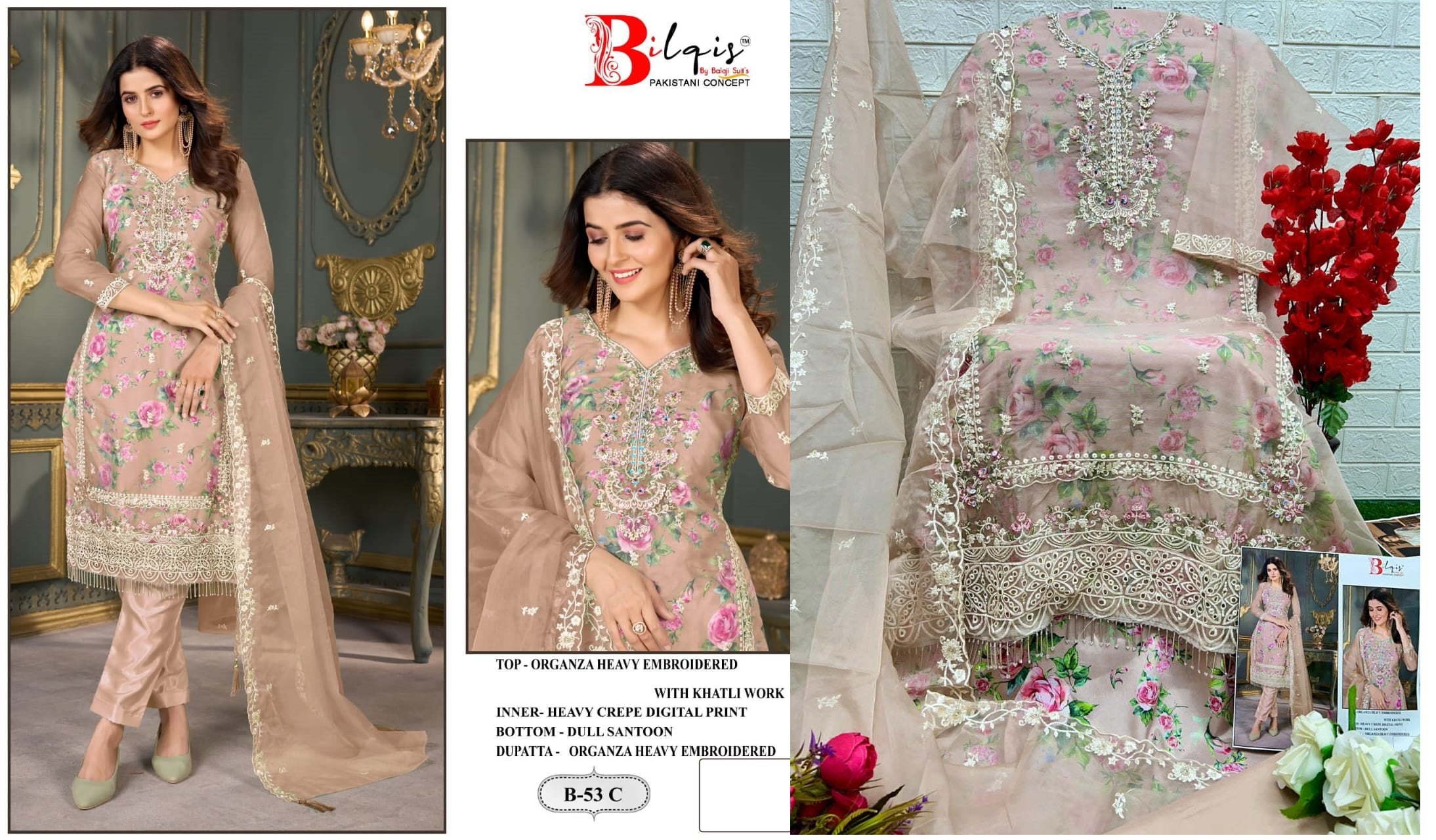 53 Bilqis Pakistani Salwar Suits – Kavya Style Plus