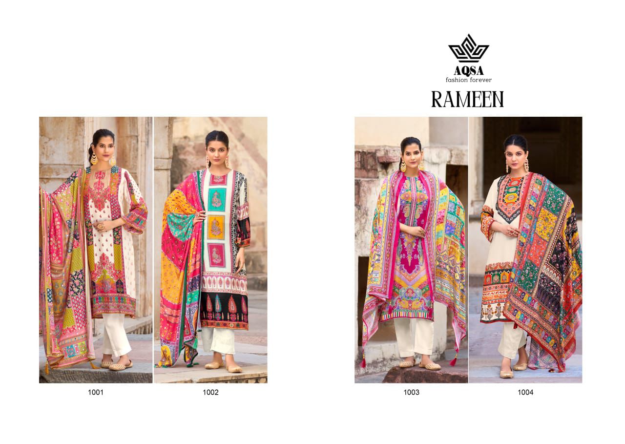 Rameen Aqsa Karachi Salwar Suits – Kavya Style Plus