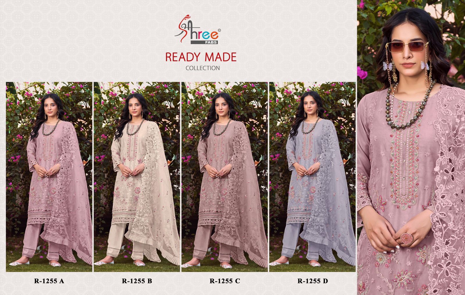 1255 Shree Fabs Organza Pakistani Readymade Suits – Kavya Style Plus