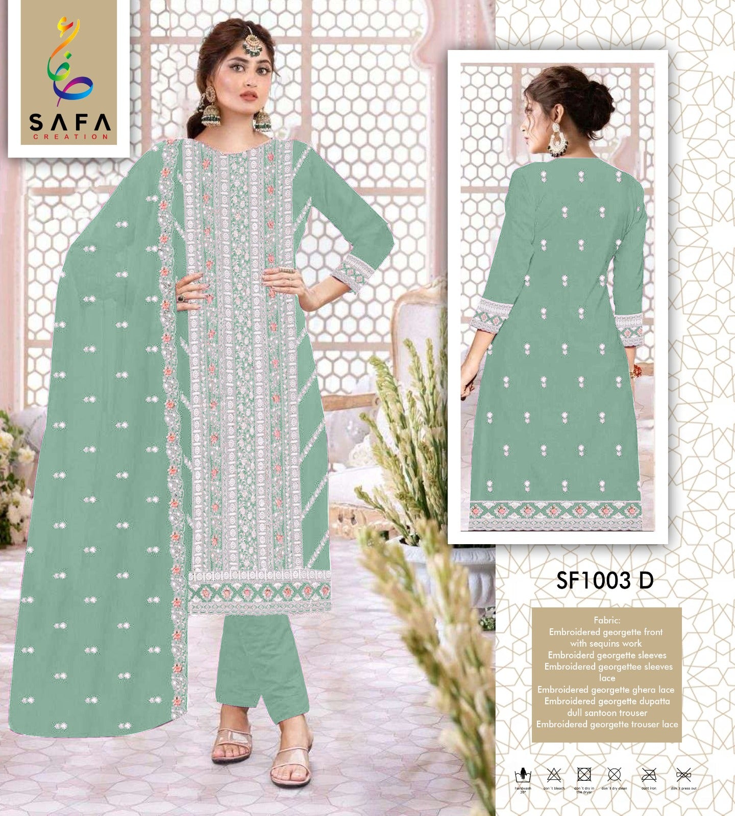 1003Abcd Safa Creation Pakistani Salwar Suits – Kavya Style Plus