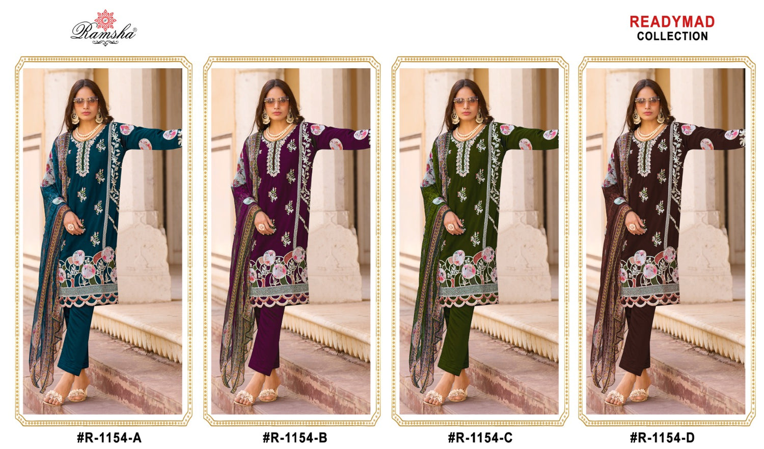 1154 Ramsha Pakistani Readymade Suits – Kavya Style Plus