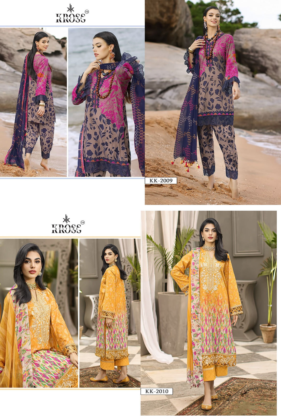 2009 2010 Kross Kulture Pakistani Patch Work Suits – Kavya Style Plus