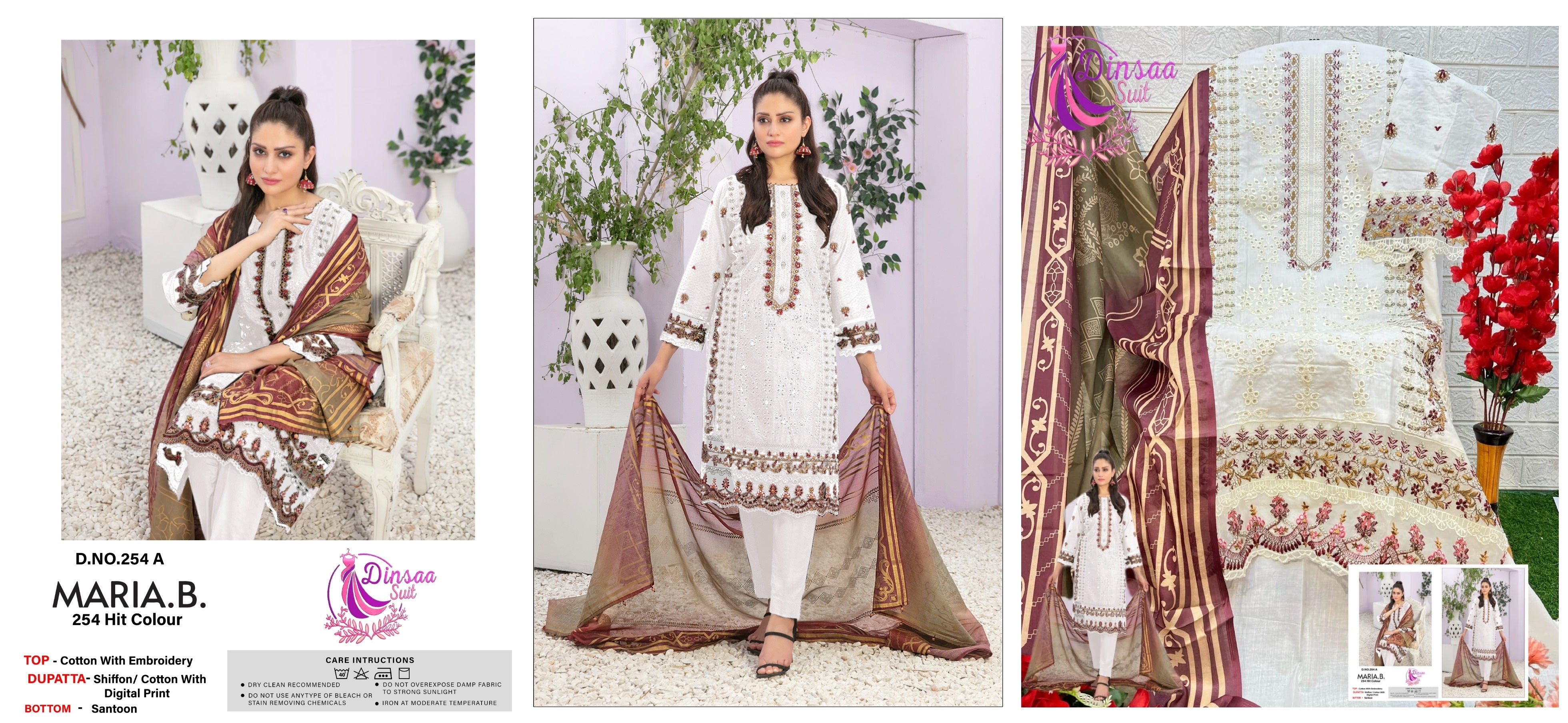 254 Dinsaa Suit Pakistani Salwar Suits – Kavya Style Plus
