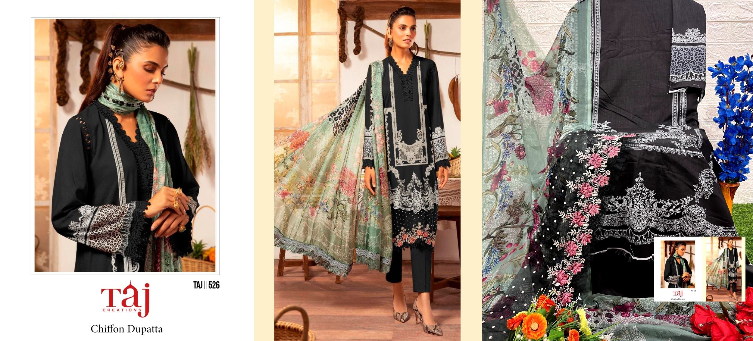 526 Taj Creations Pakistani Salwar Suits – Kavya Style Plus