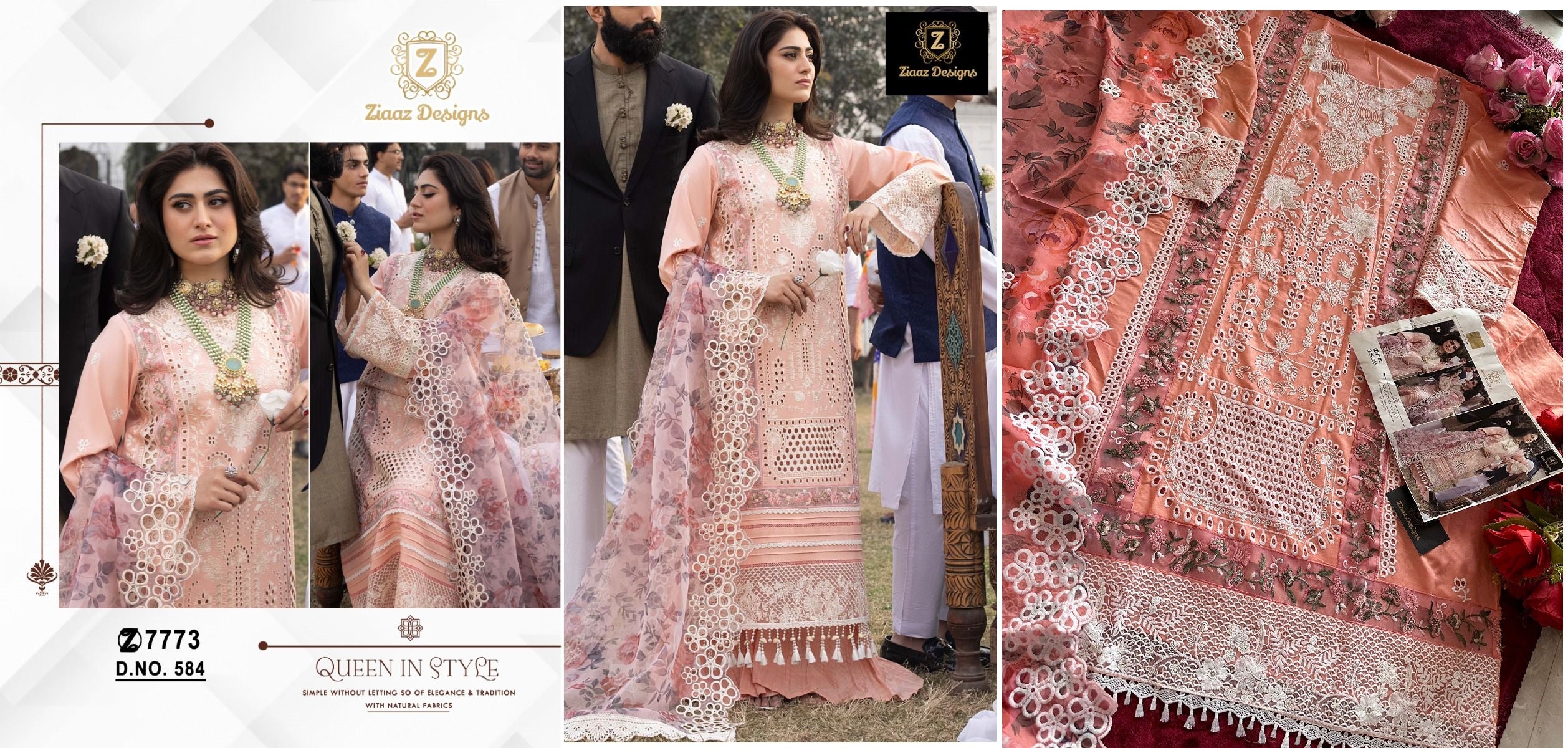 584 Ziaaz Designs Pakistani Salwar Suits – Kavya Style Plus