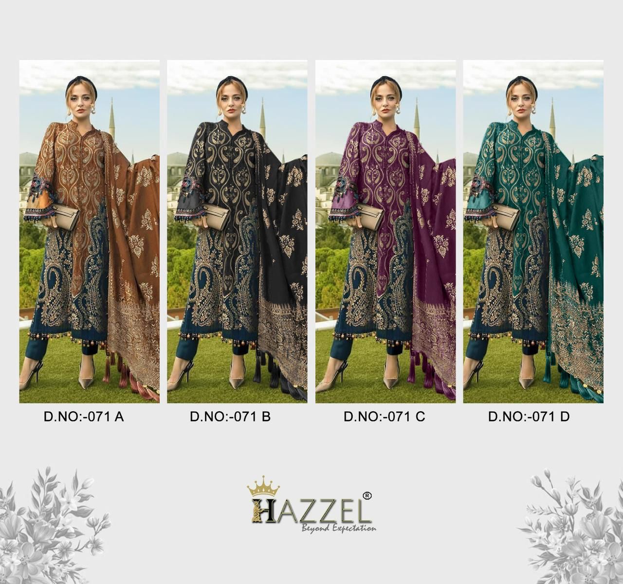 71 Maria B Lawn Hazzel Cotton Embroidery Pakistani Patch Work Suits ...
