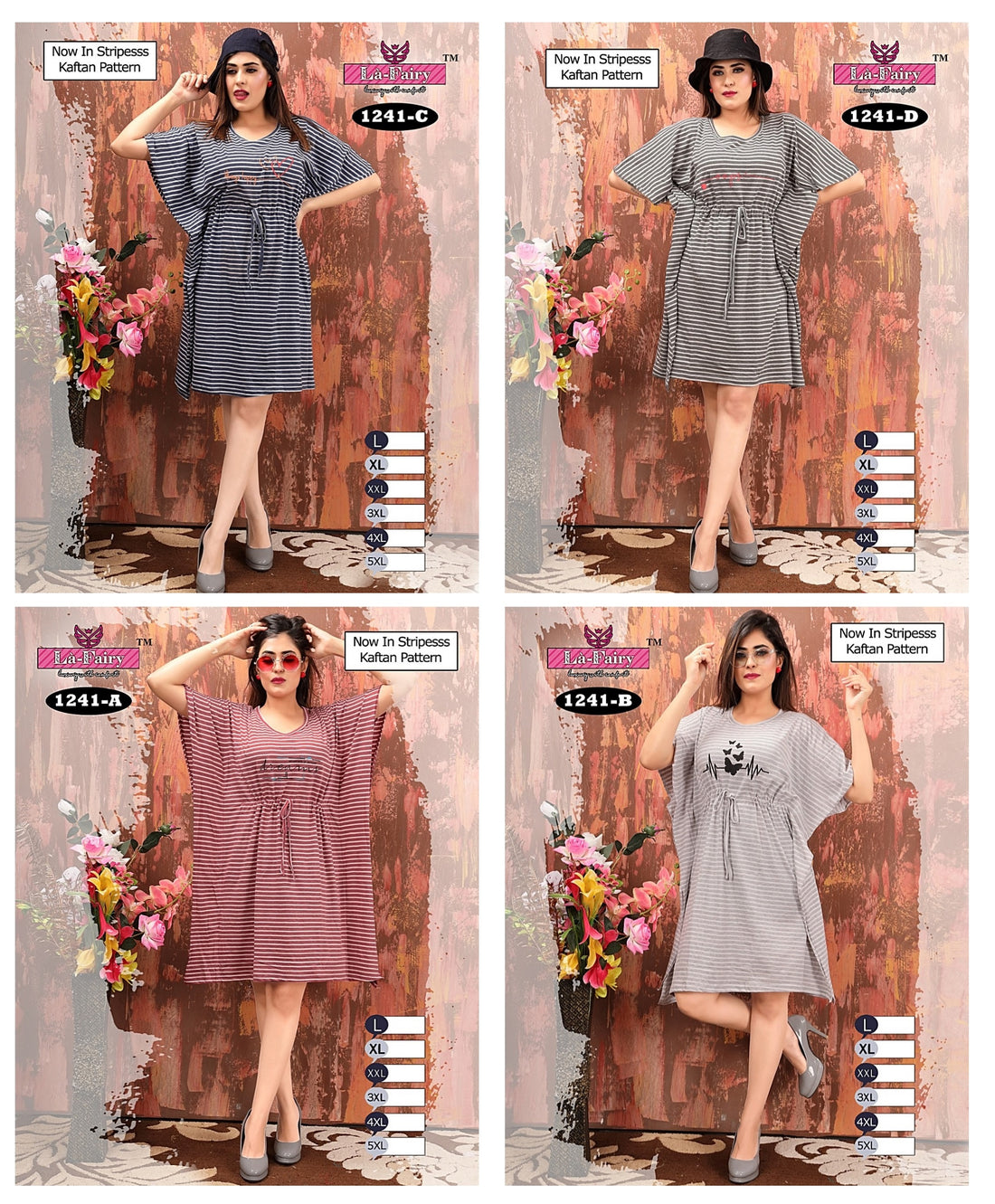 1241 La Fairy Hosiery Kaftans – Kavya Style Plus