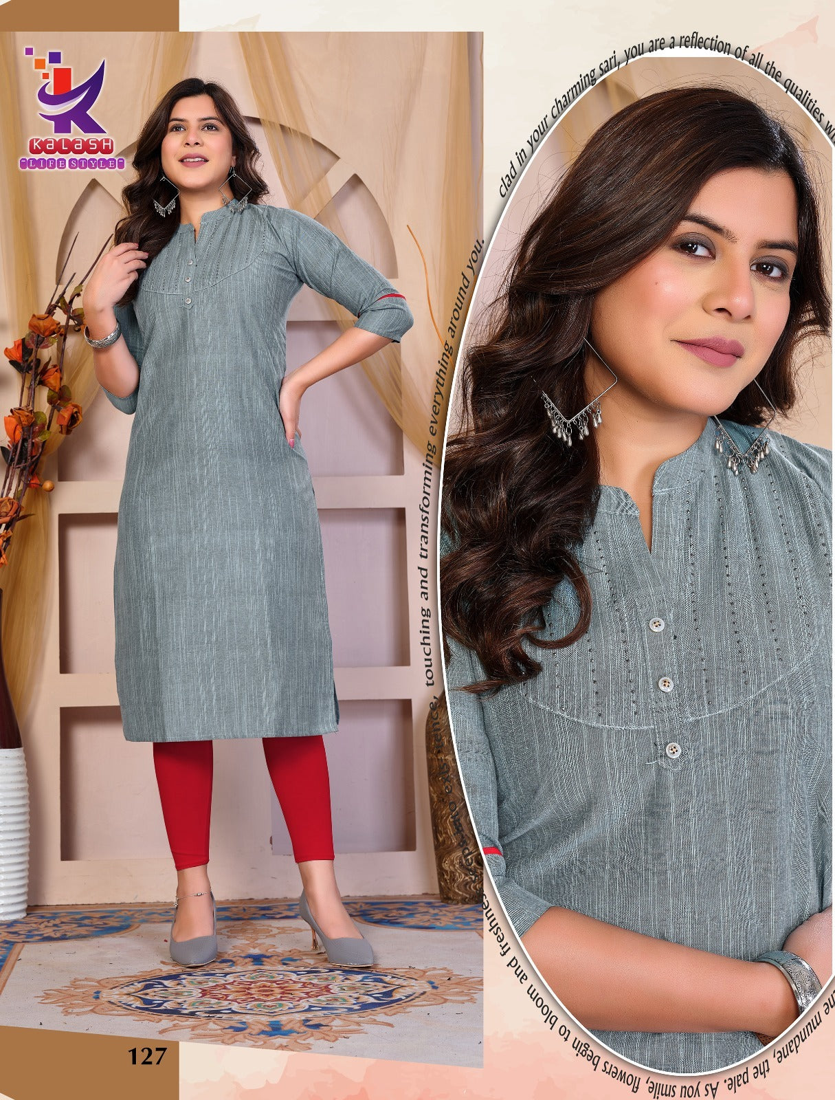 Be Spark Mlm Kalash Lifestyle Knee Length Kurtis – Kavya Style Plus