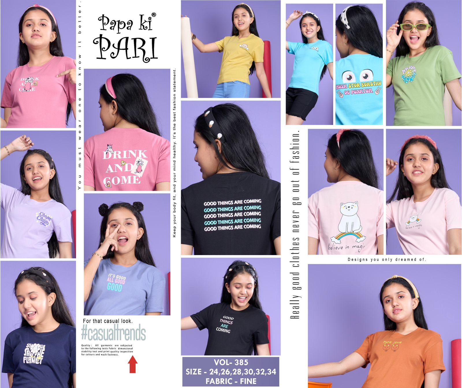 385 Papa Ki Pari Girls Top – Kavya Style Plus