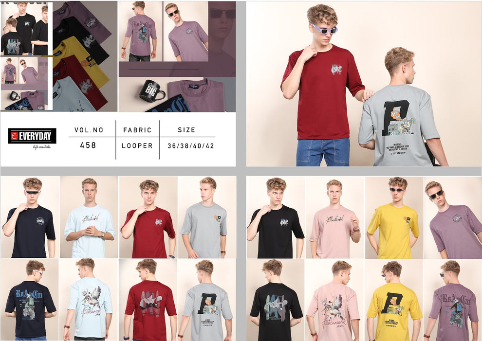458 Everyday Looper Mens Tshirts Wholesaler India – Kavya Style Plus
