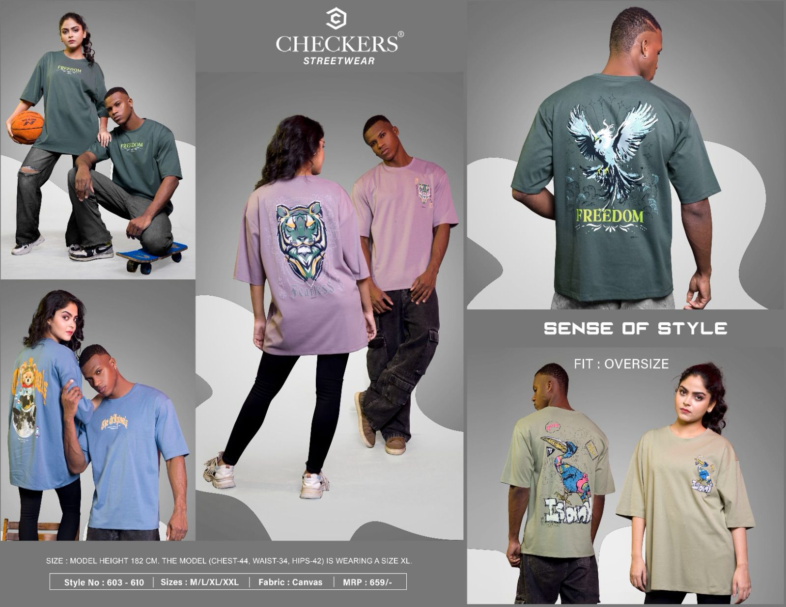 603-610 Checkers Knit Mens Tshirts Exporter – Kavya Style Plus