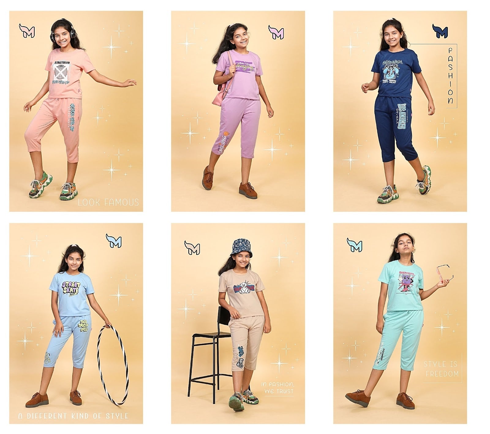 45 Mawa Imported Girls Capri Night Suits Wholesale – Kavya Style Plus