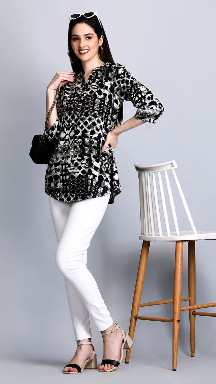 Design-10 Shukrana Rayon Stylish Tops – Kavya Style Plus
