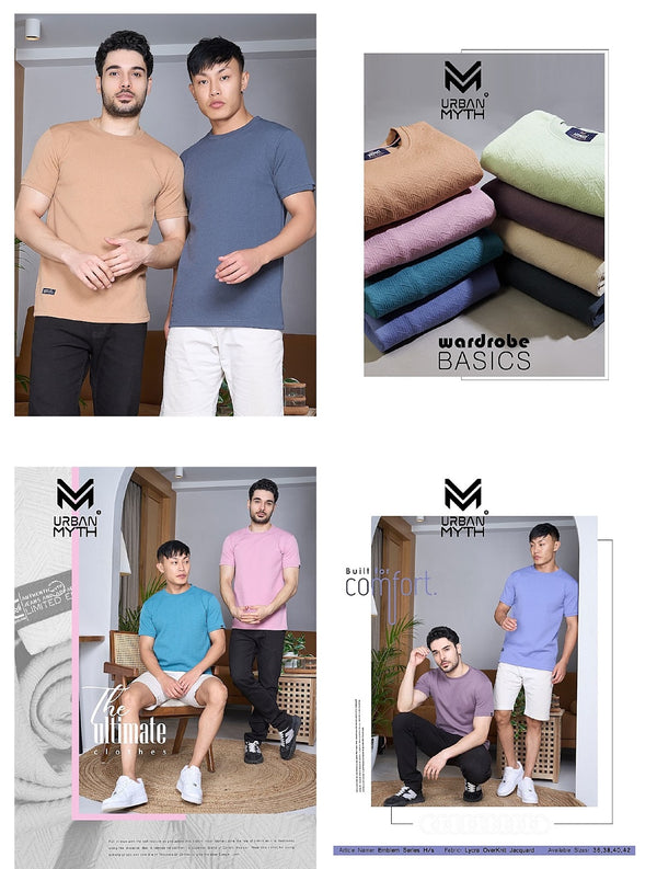 Emblem Urban Myth Jacquard Knit Mens Tshirts Wholesaler Ahmedabad ...