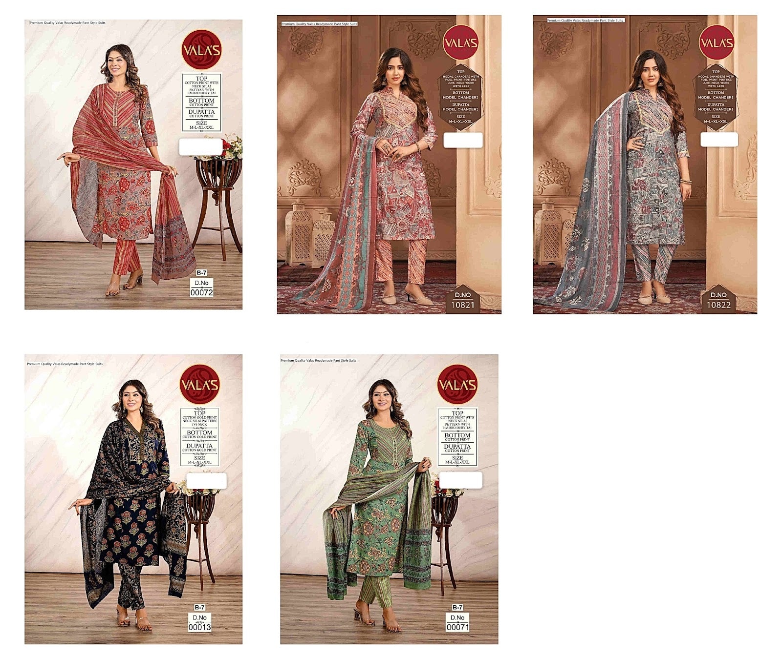 Premium Quality Valas Readymade Pant Style Suits Manufacturer Ahmedaba ...