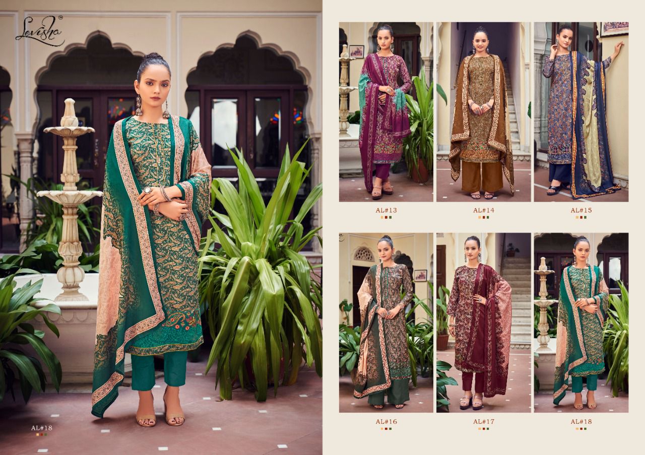 Aaliyah Levisha Pashmina Suits Exporter – Kavya Style Plus