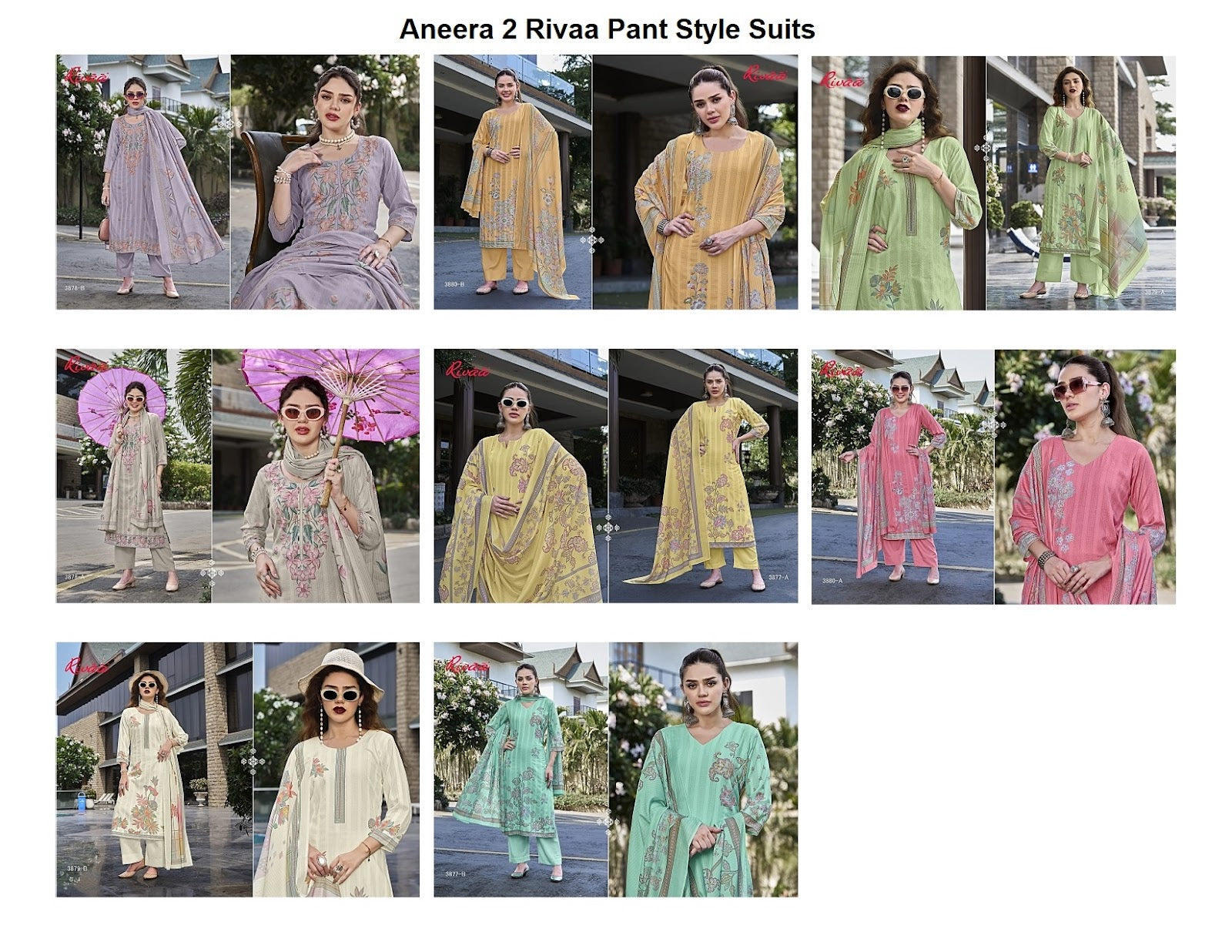 Aneera 2 Rivaa Cotton Pant Style Suits Manufacturer India – Kavya Style ...