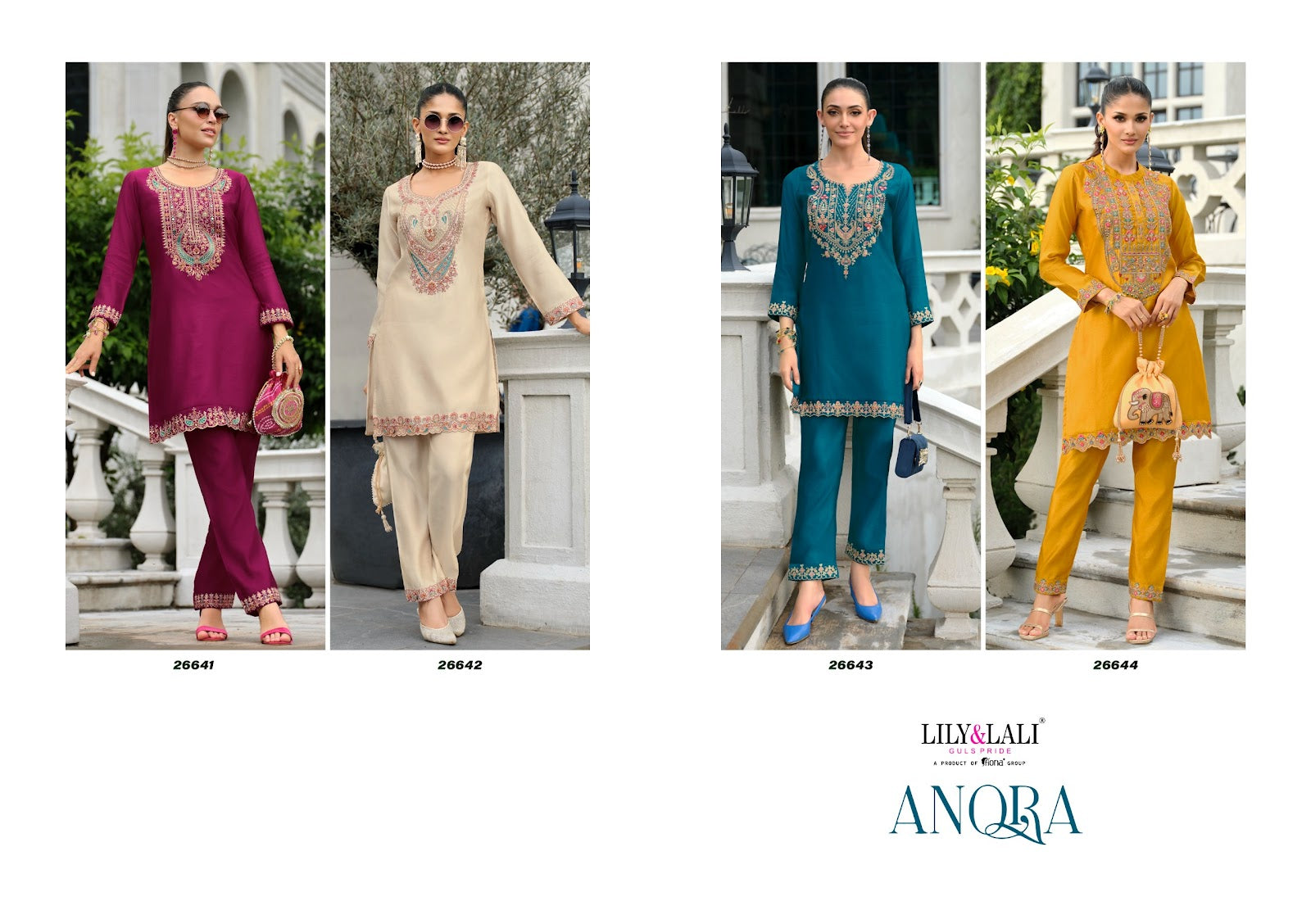 Anora Lily Lali Tusser Silk Co Ord Set Wholesale – Kavya Style Plus