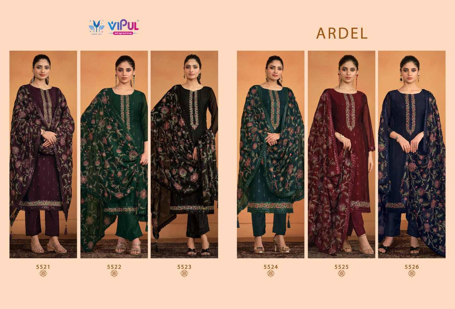 Ardel Vipul 2 Tone Pant Style Suits Exporter – Kavya Style Plus