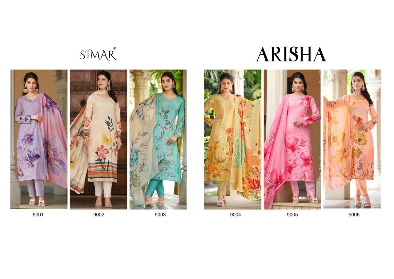Arisha Simar Lawn Cotton Pant Style Suits – Kavya Style Plus