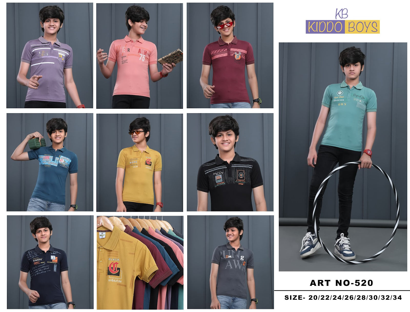 Art No 520 Kiddo Tencil Lycra Boys Tshirt Supplier India – Kavya Style Plus