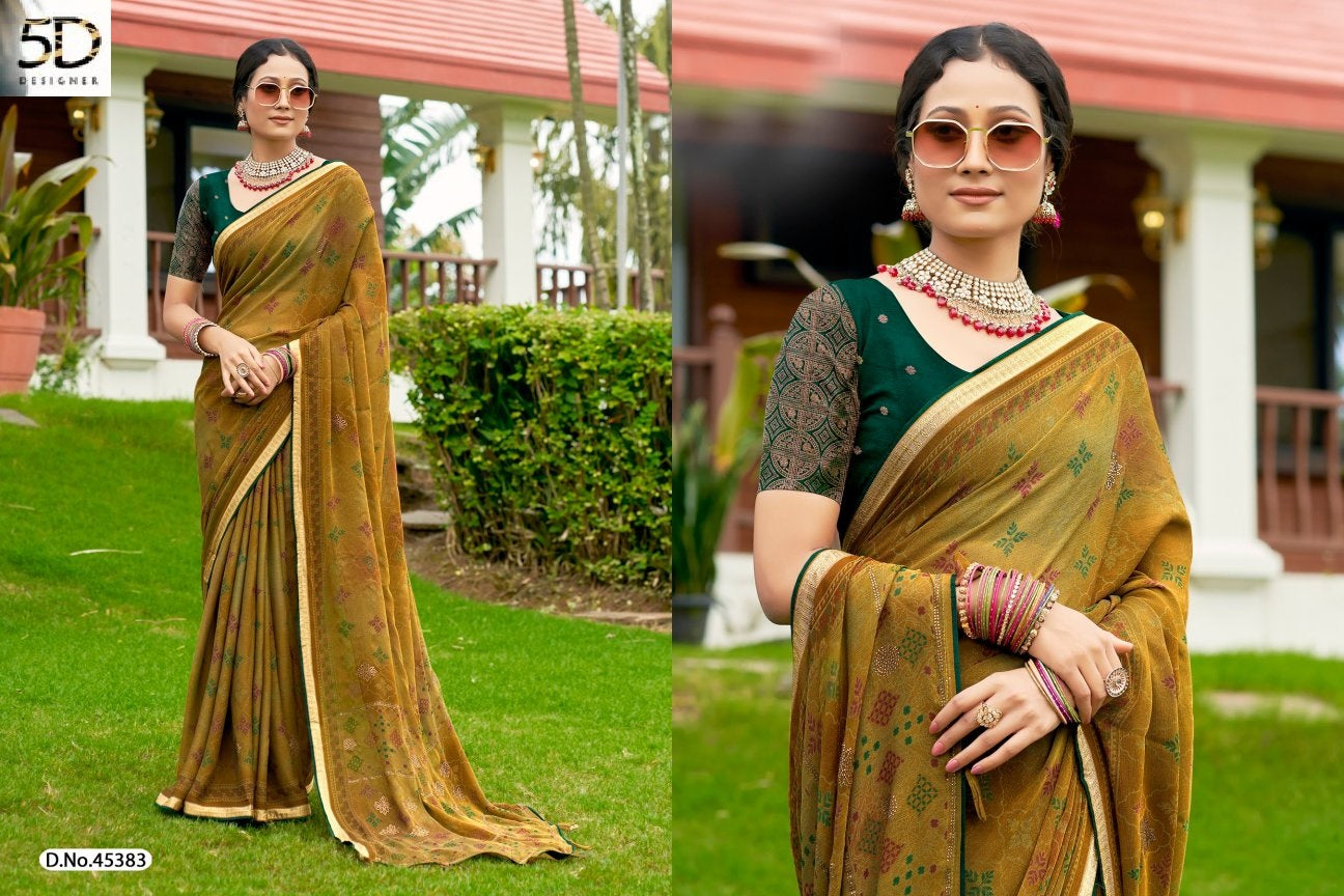 Astha Vol 6 5D Designer Sarees Wholesaler India – Kavya Style Plus
