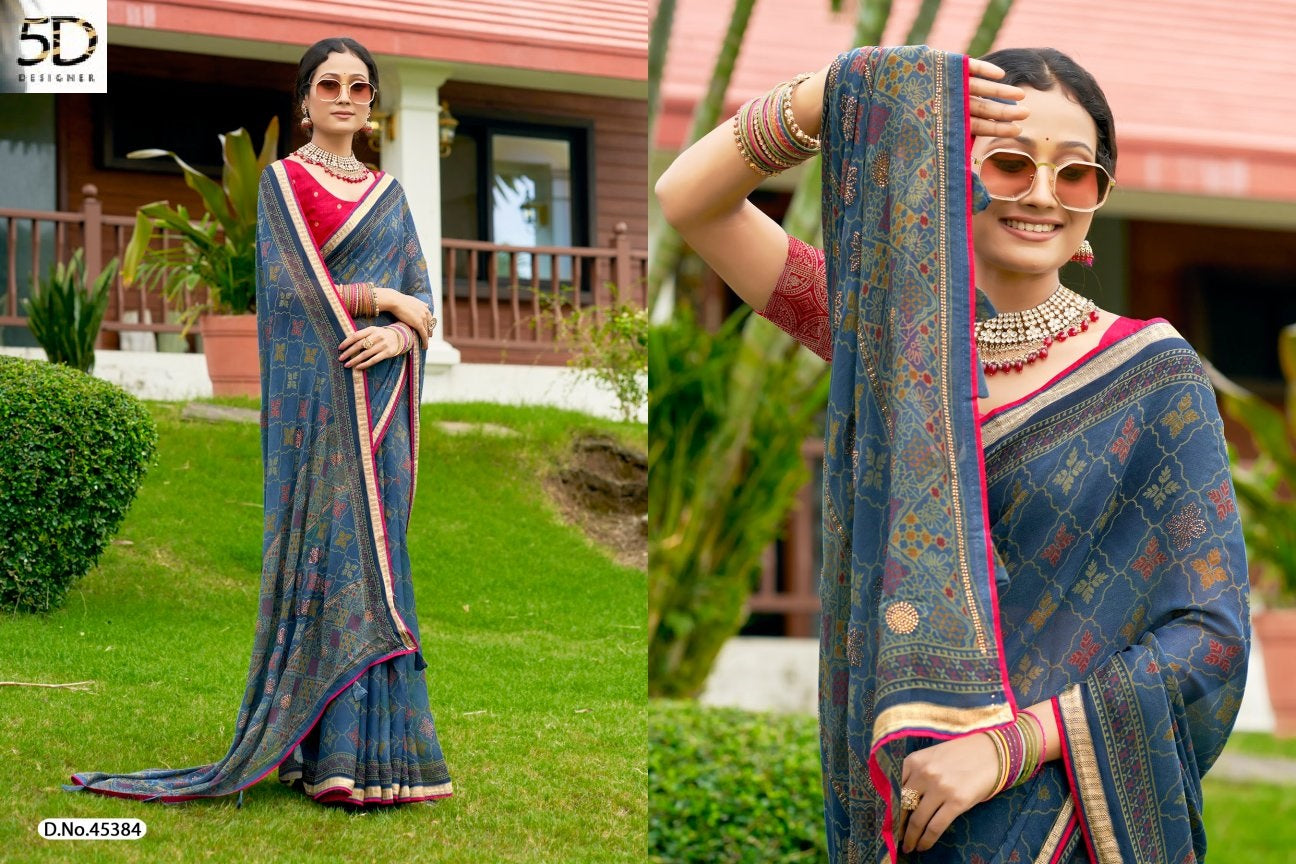 Astha Vol 6 5D Designer Sarees Wholesaler India – Kavya Style Plus