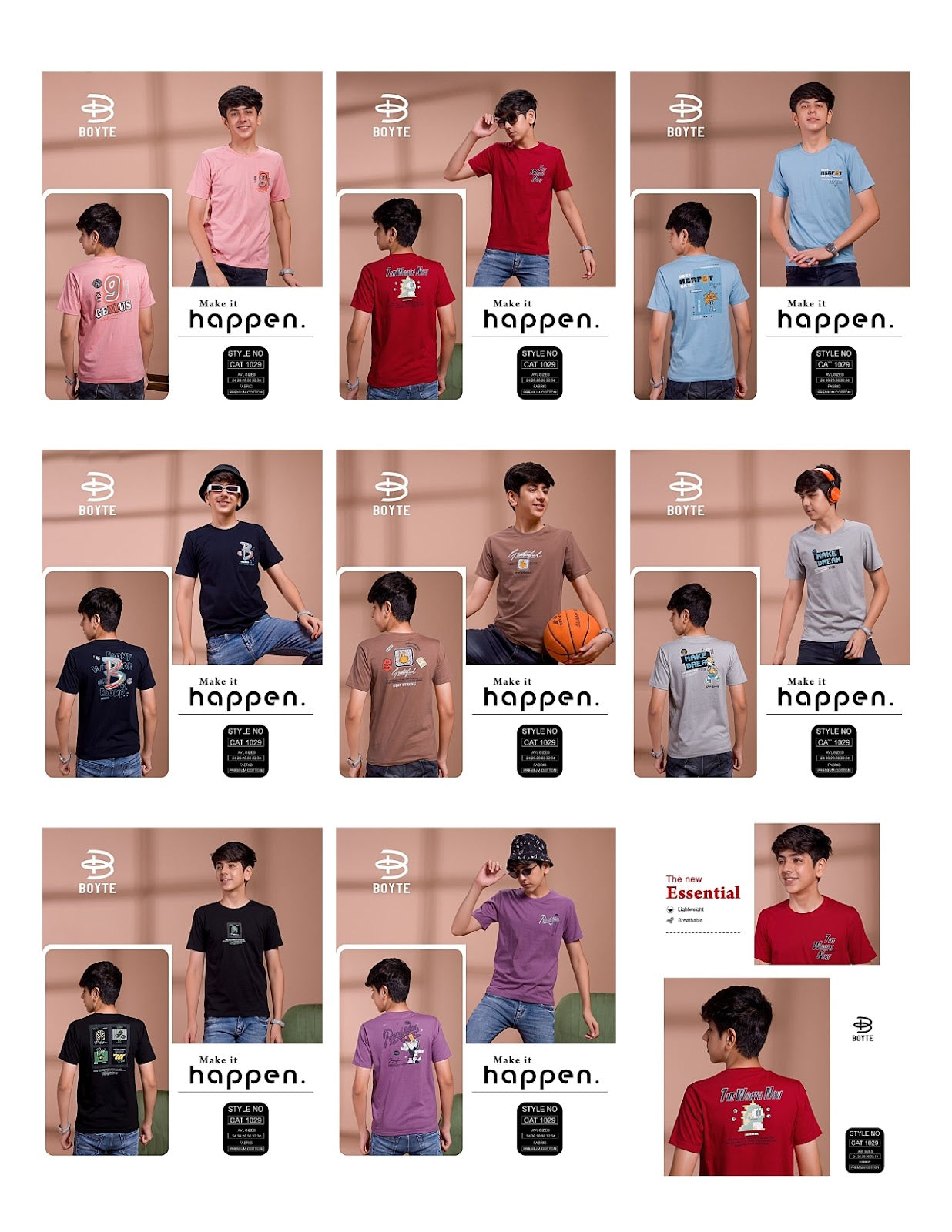 Cat 1029 Boyte Premium Cotton Boys Tshirt Wholesaler Ahmedabad – Kavya ...