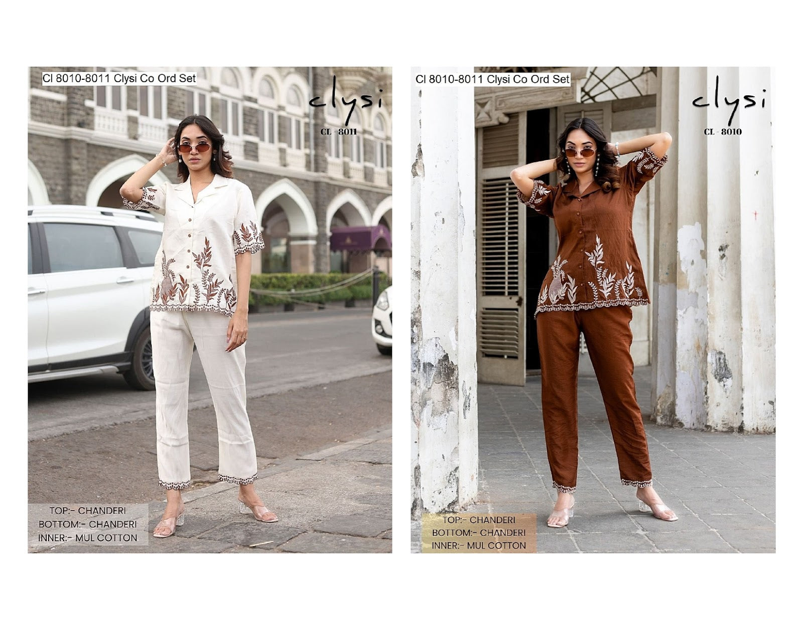 Cl 8010-8011 Clysi Chanderi Co Ord Set Supplier Gujarat – Kavya Style Plus