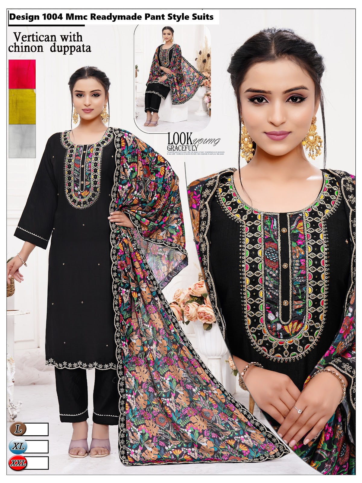 Design 1004 Mmc Vetican Readymade Pant Style Suits Supplier Gujarat ...