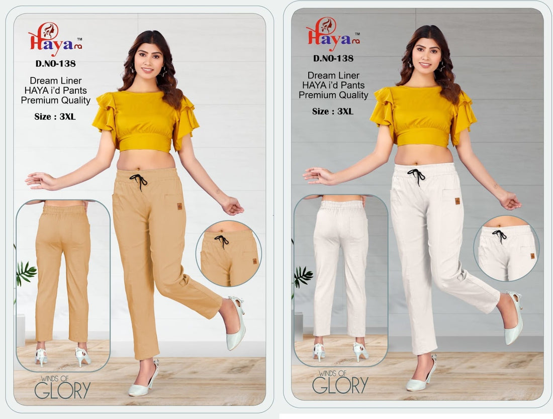 Design 138 Haya Hanso Women Pants Exporter Gujarat – Kavya Style Plus