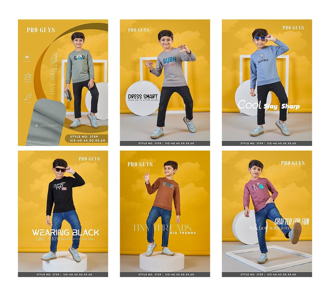 Design 3759 Pro Guys Cotton Looper Boys Tshirt Exporter Gujarat – Kavya ...