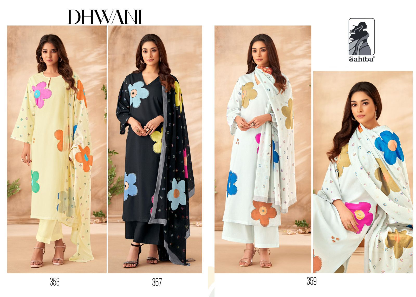 Dhwani Sahiba Cotton Lawn Pant Style Suits Wholesale Price – Kavya ...