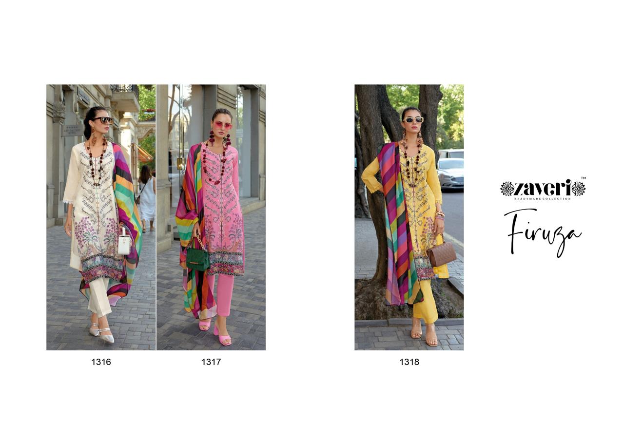 Firuza Zaveri Cotton Jacquard Pakistani Readymade Suits Manufacturer I ...