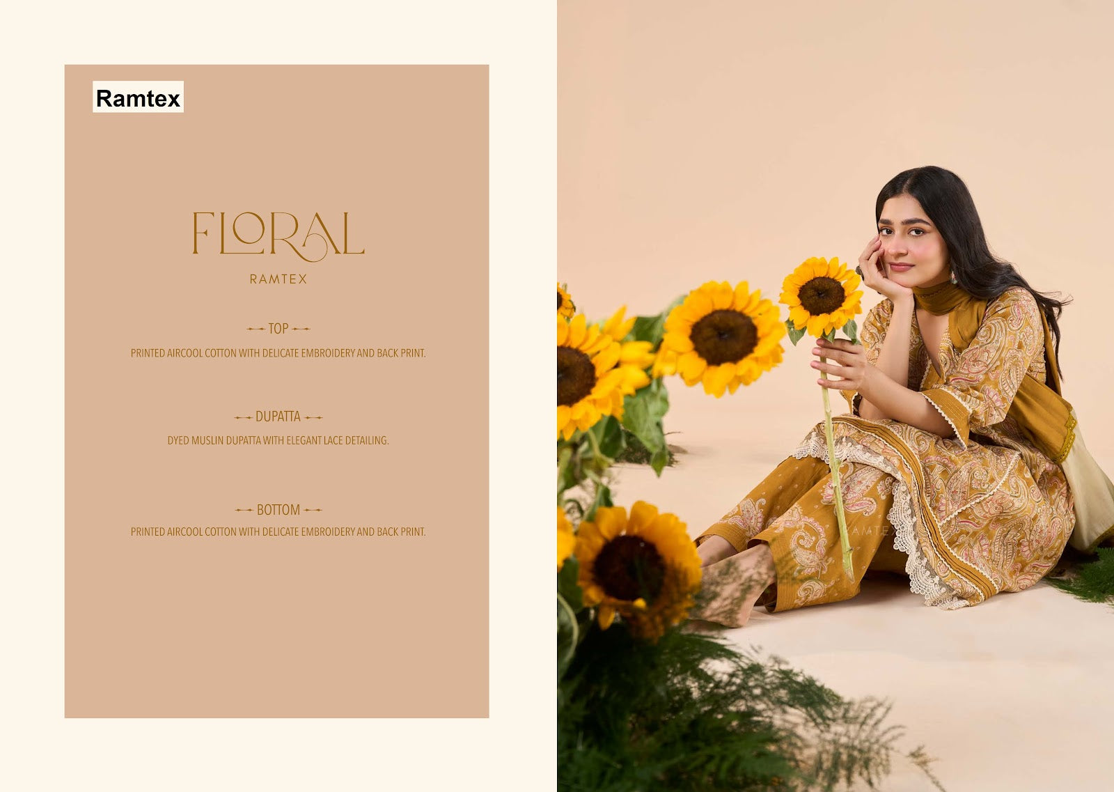 Floral Ramtex Cotton Pant Style Suits Wholesaler – Kavya Style Plus