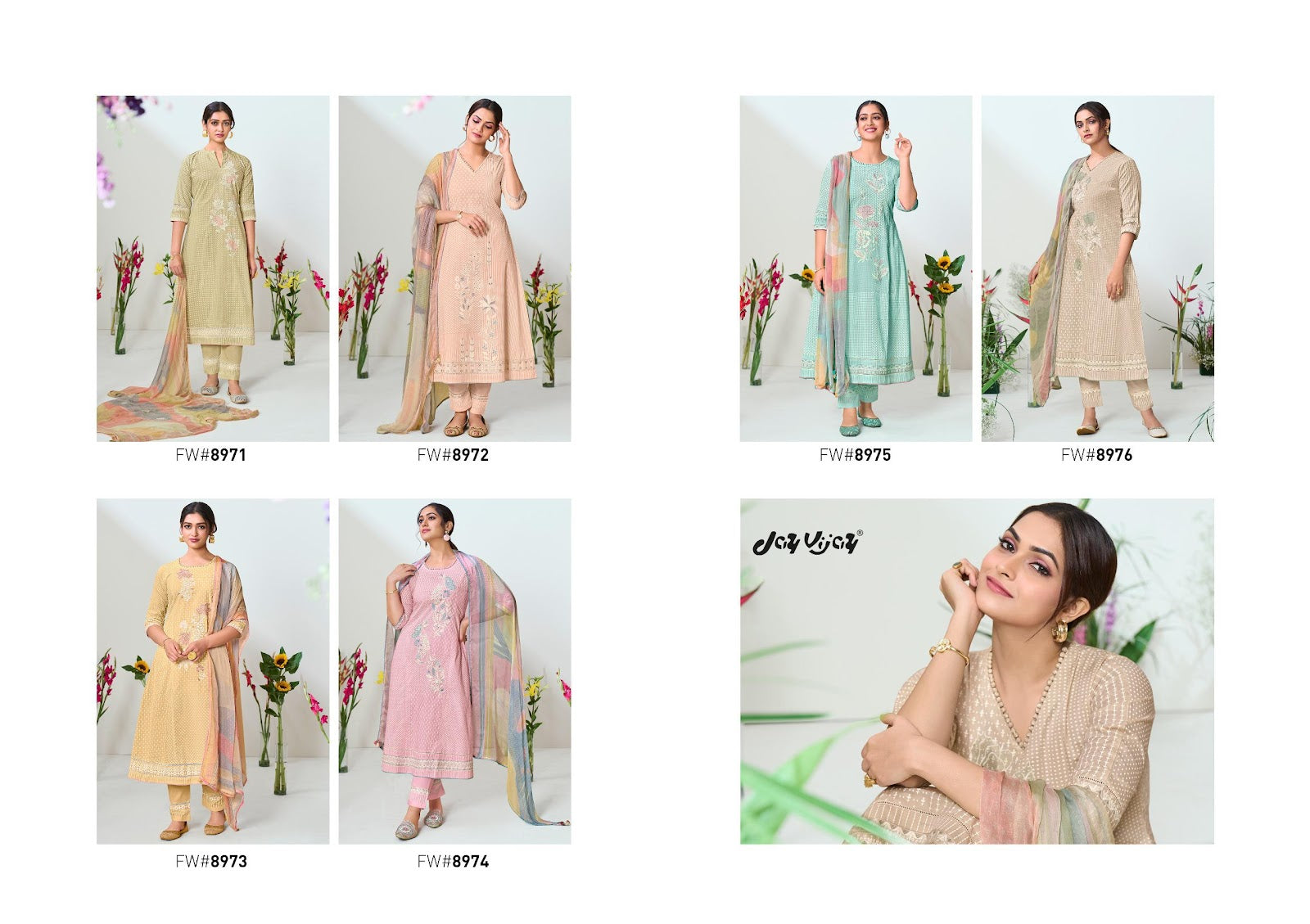 Flowery Jay Vijay Cotton Pant Style Suits – Kavya Style Plus