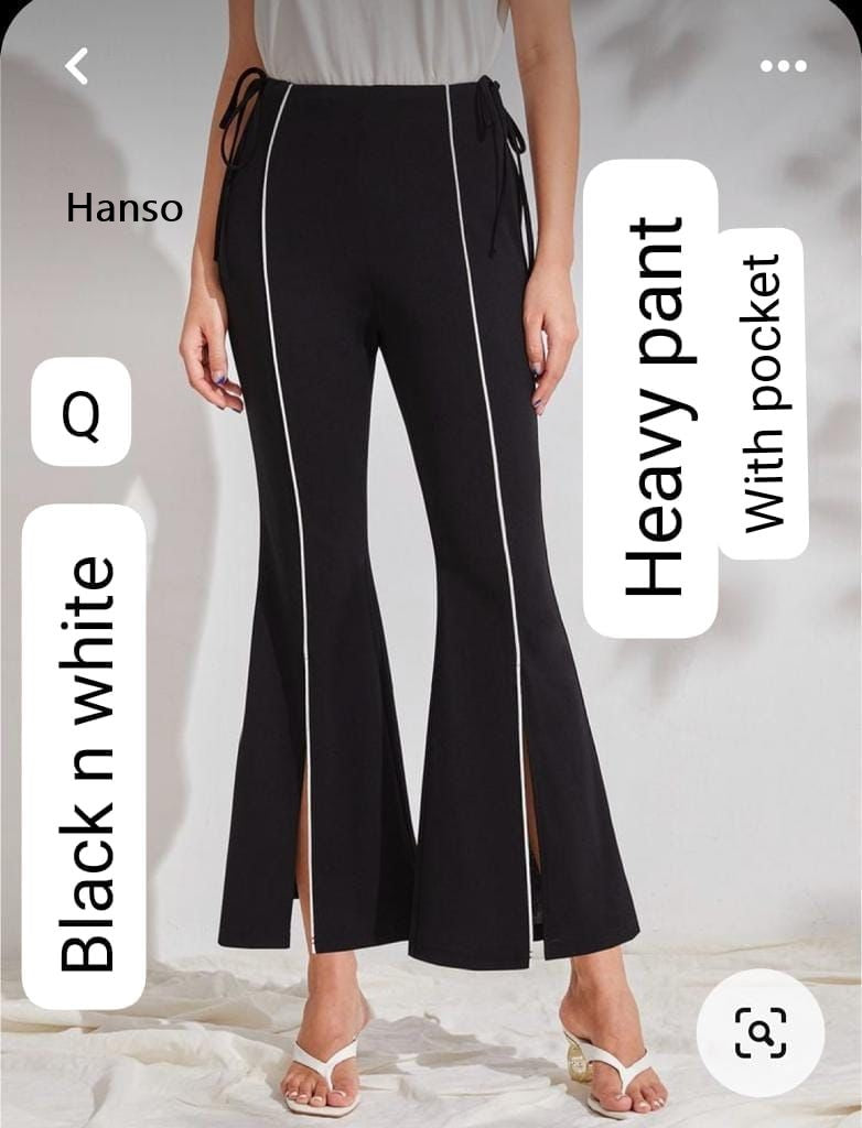 Front Cut Hanso Women Pants Wholesale Rate – Kavya Style Plus
