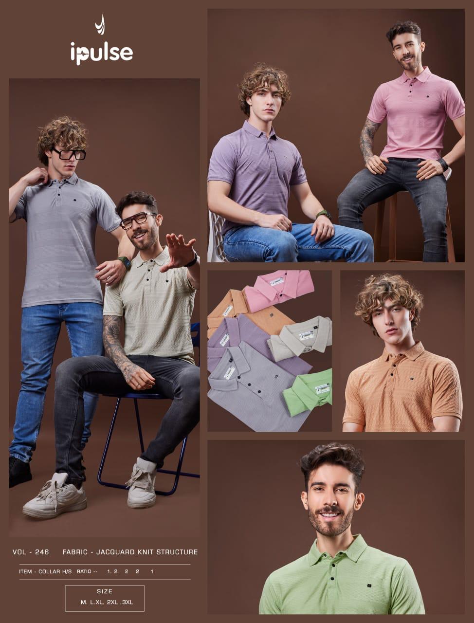 Gsm 220 Vol 246 I Pulse Jacquard Mens Tshirts Supplier Ahmedabad ...