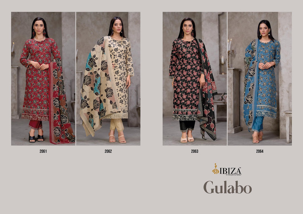 Gulabo Ibiza Cambric Cotton Pant Style Suits Manufacturer India – Kavya ...