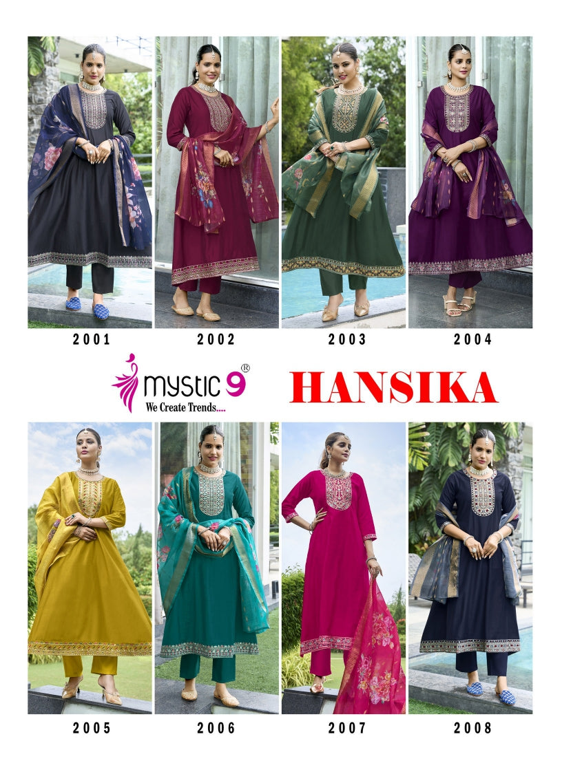 Hansika Vol 2 Mystic 9 Gadwal Readymade Anarkali Suits Manufacturer ...