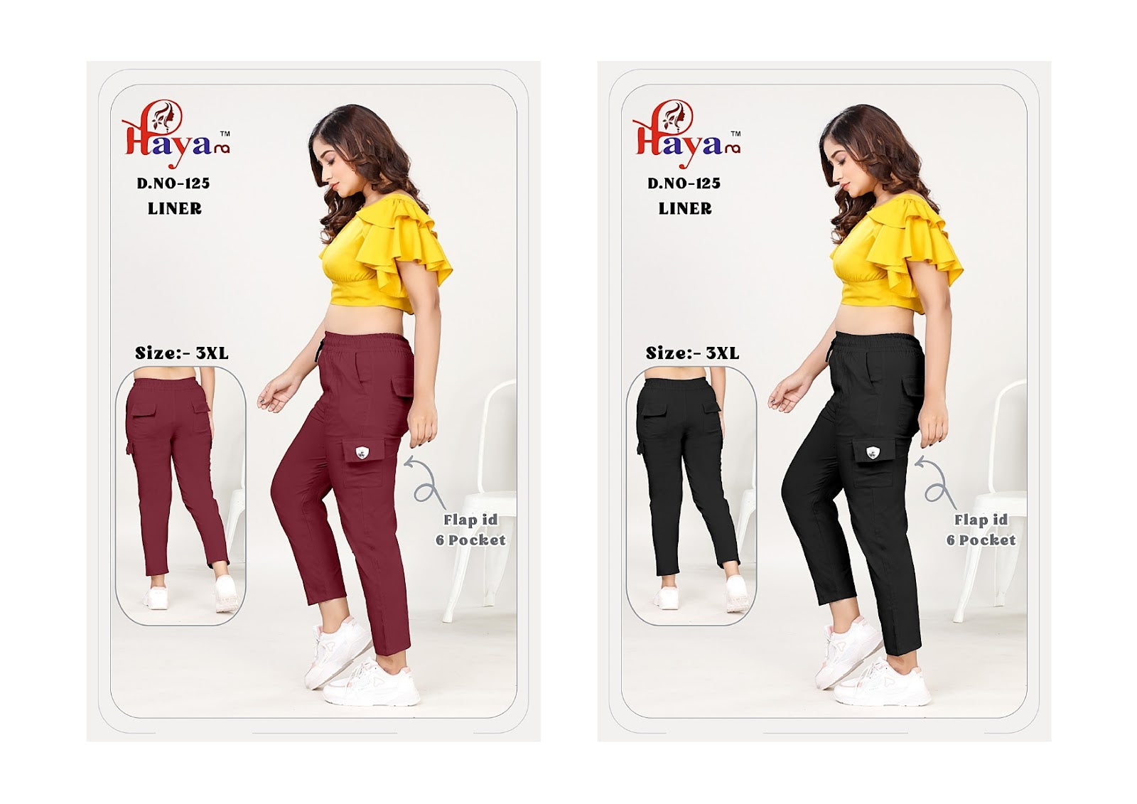 Haya Design 125 Hanso Women Cargo Pants Supplier India – Kavya Style Plus