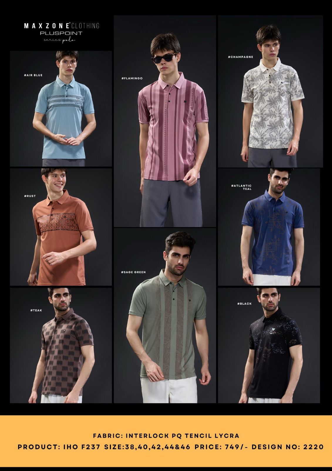 Iho F 237 Design 2220 Maxzone Clothing Imported Mens Tshirts Manufactu ...