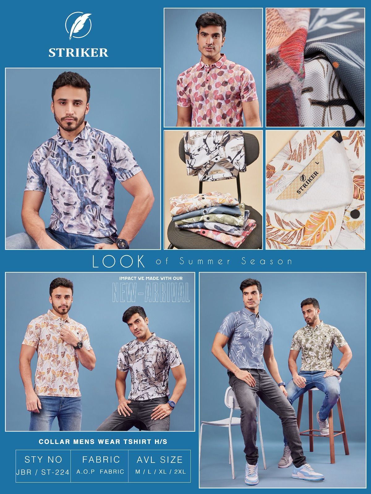 Jbr St 224 Striker Aop Mens Tshirts Wholesale Price – Kavya Style Plus