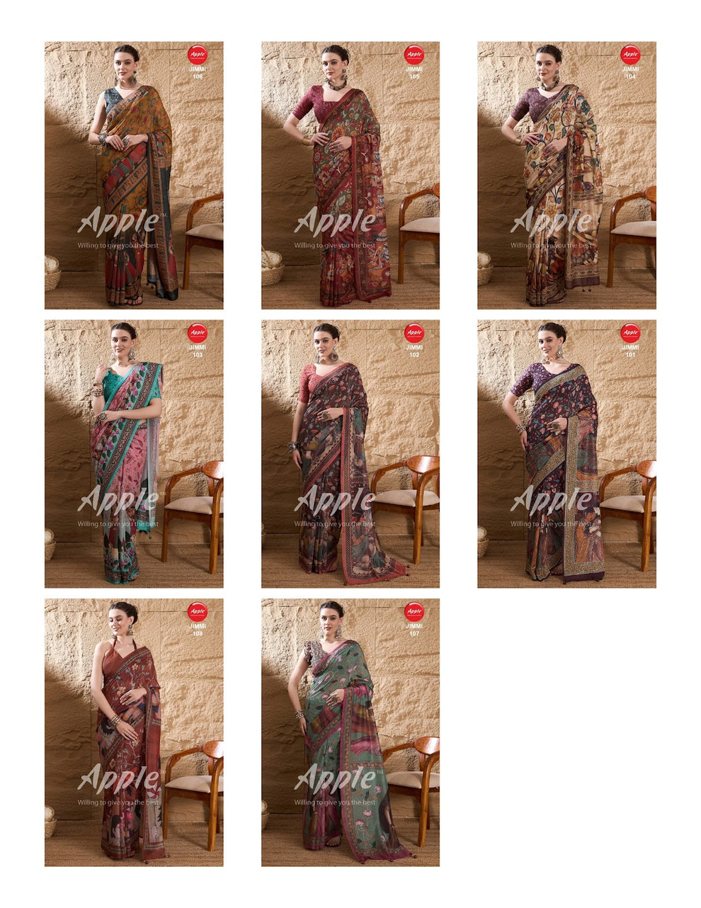 Jimmi Vol 1 Apple Jenny Tm Sarees Exporter – Kavya Style Plus