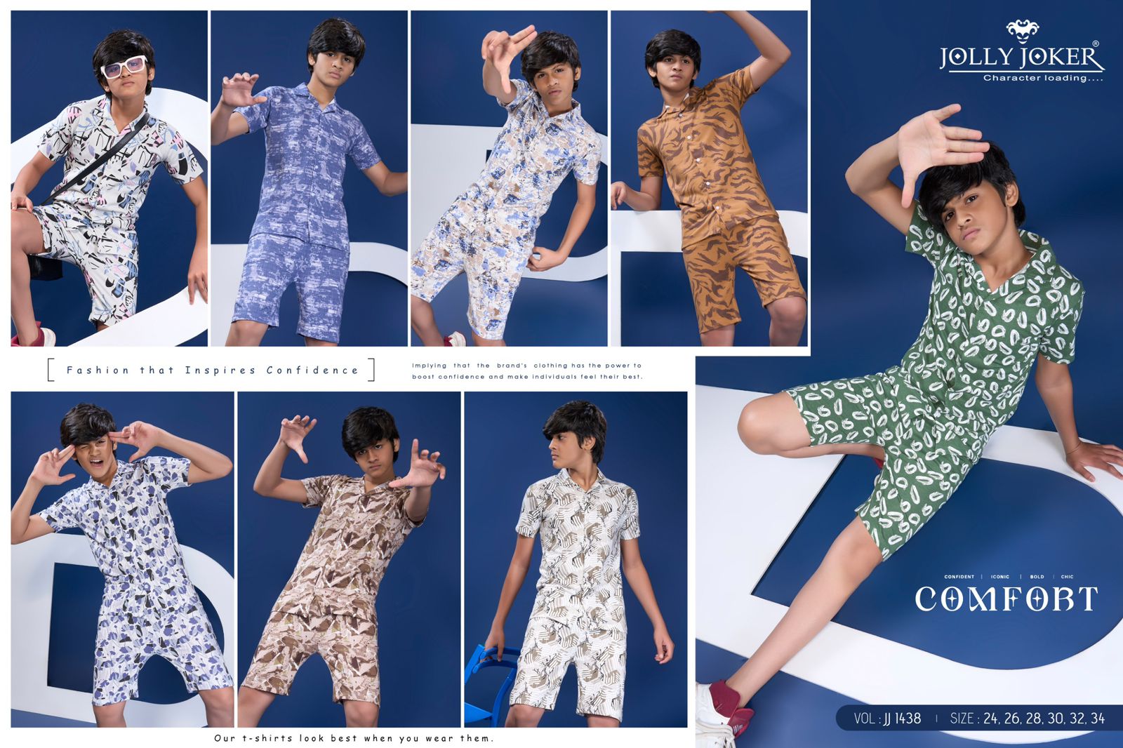 Jj 1438 Jolly Joker Knit Boys Co Ord Set Exporter Gujarat – Kavya Style ...