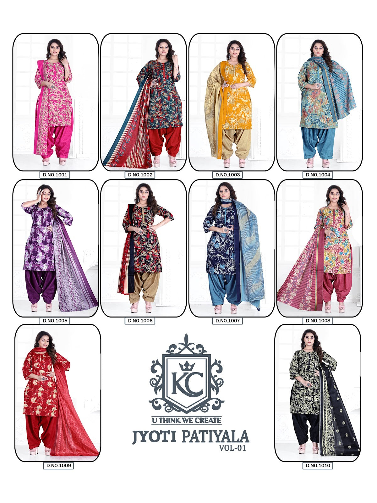 Jyoti Vol 1 Kcf Readymade Cotton Patiyala Suits – Kavya Style Plus