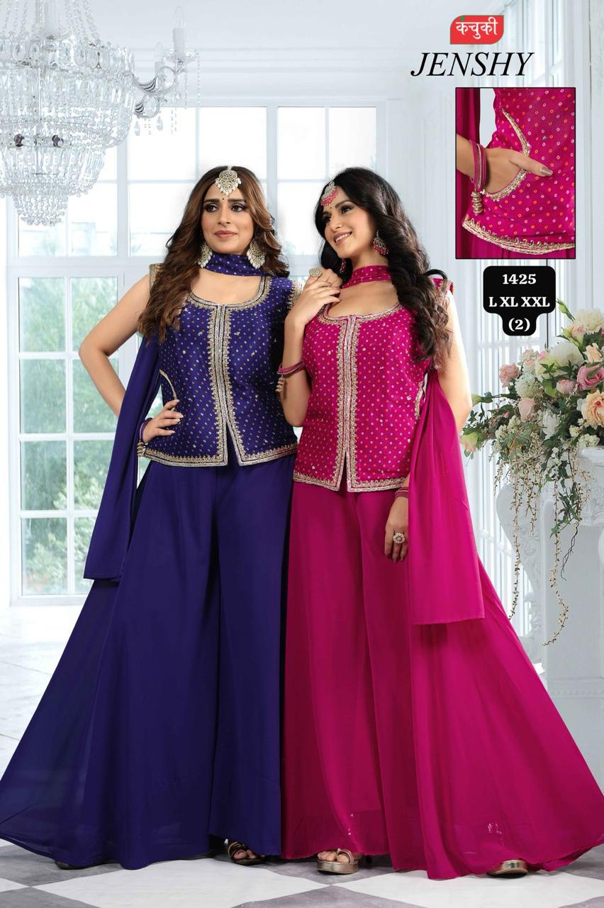 Kachuki Jenshy Designer Palazzo Suit Set - Wholesale & Manufacture ...