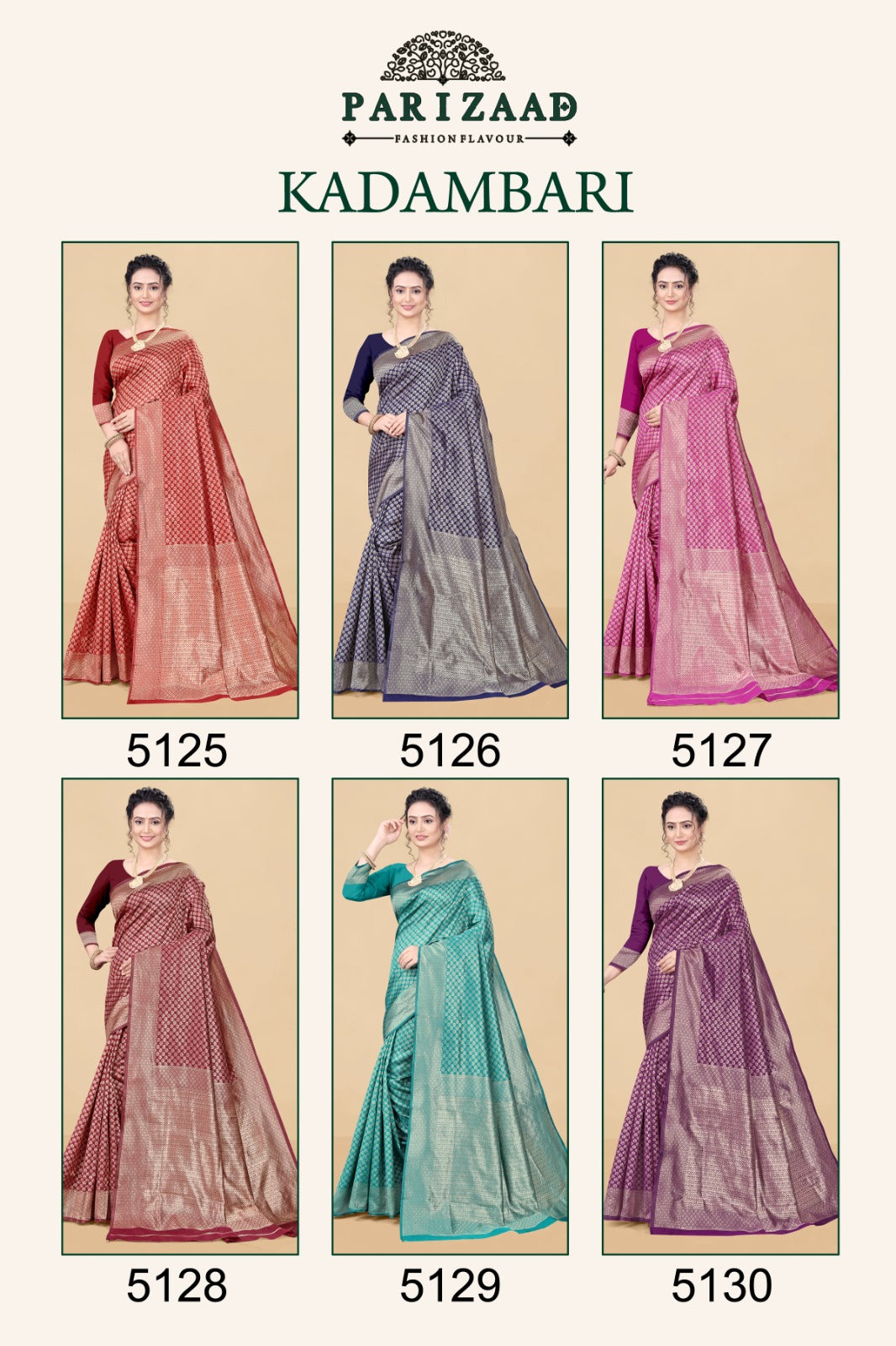 Kadambari Parizaad Silk Sarees Manufacturer – Kavya Style Plus