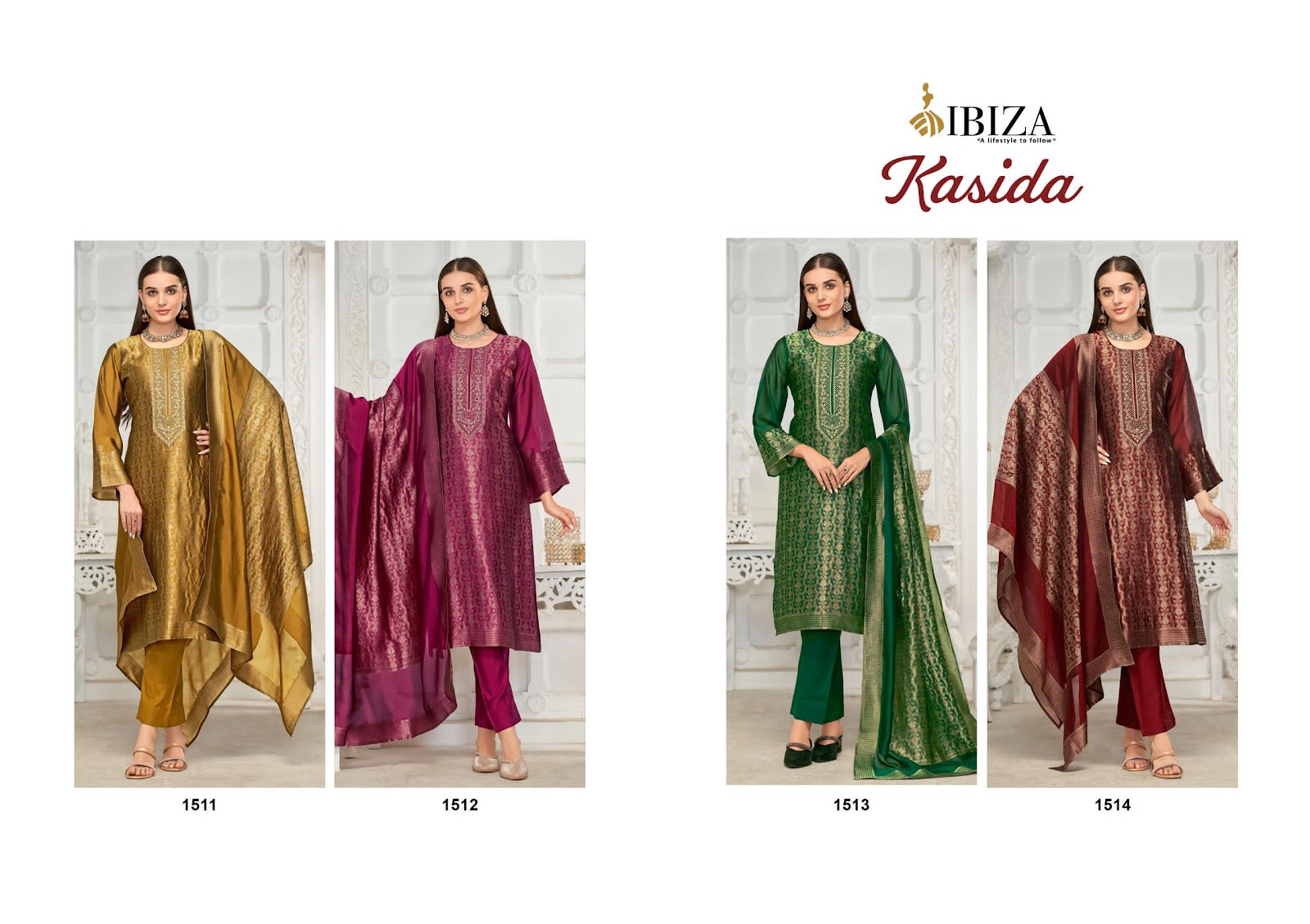 Kasida Ibiza Banglori Silk Pant Style Suits Wholesale Price – Kavya ...