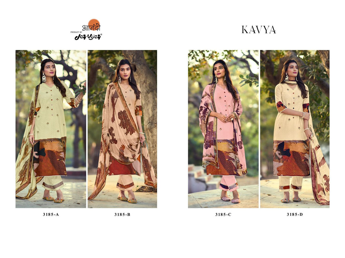 Kavya Jay Vijay Pure Cotton Pant Style Suits – Kavya Style Plus